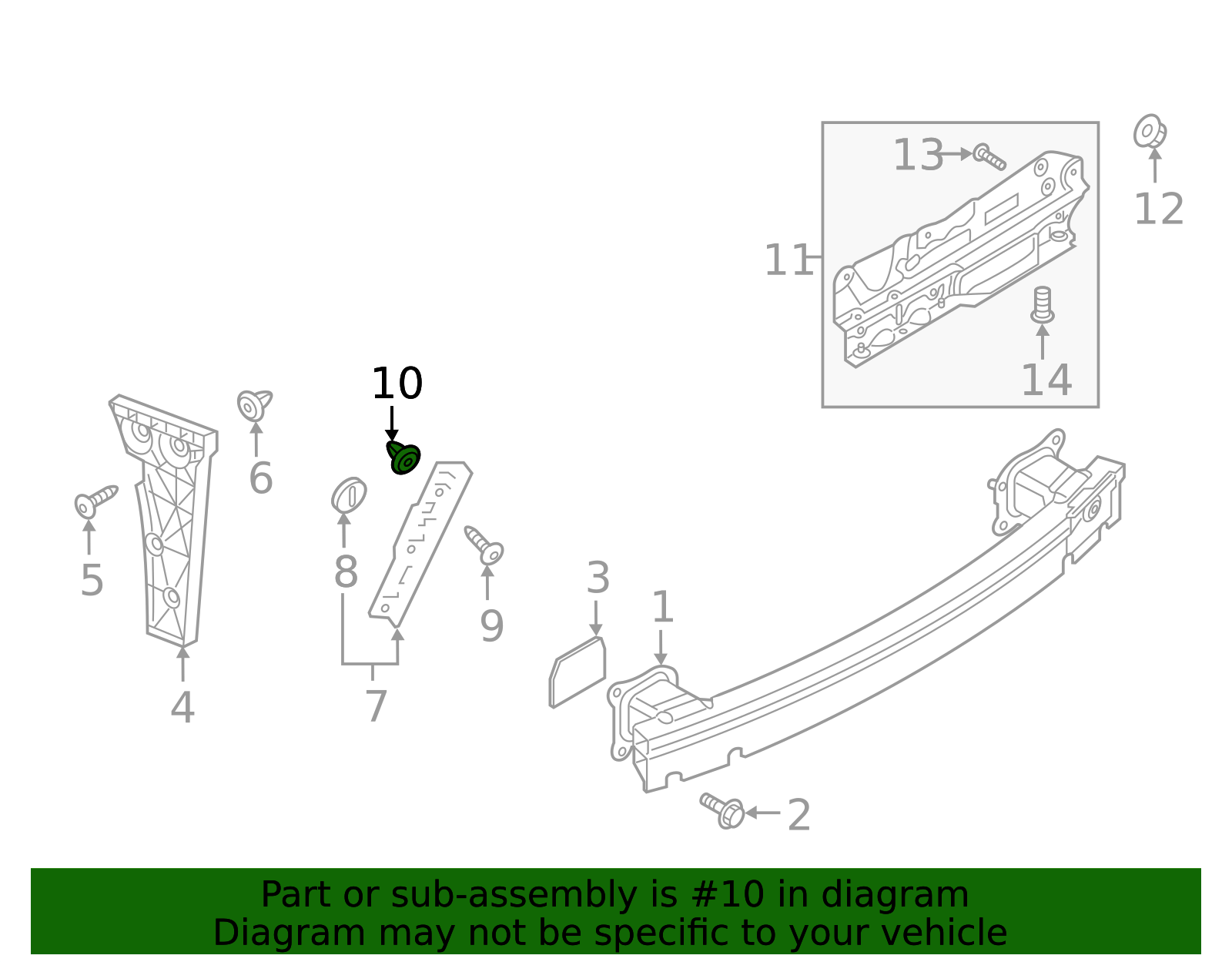 2009-2025 Audi Side Support Retainer Nut N-105-962-01 | TascaParts.com