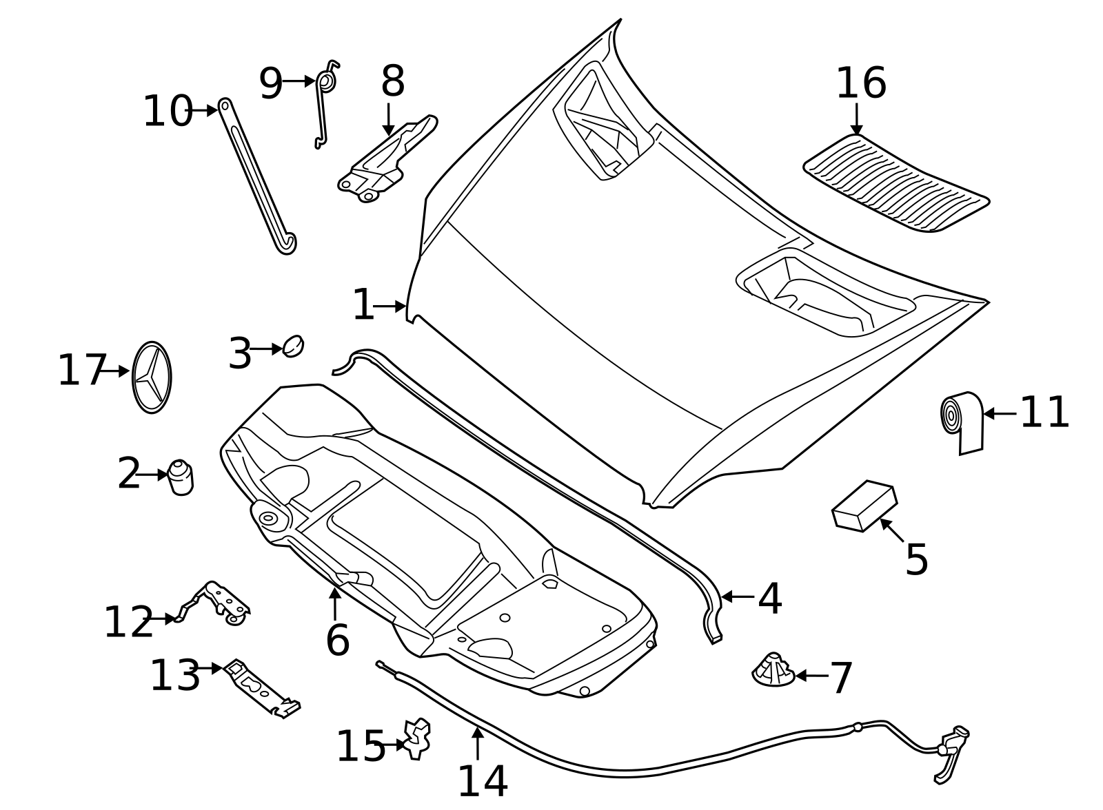 2010-2018 Mercedes-Benz Support Rod 906-887-00-72 | MB Parts Center