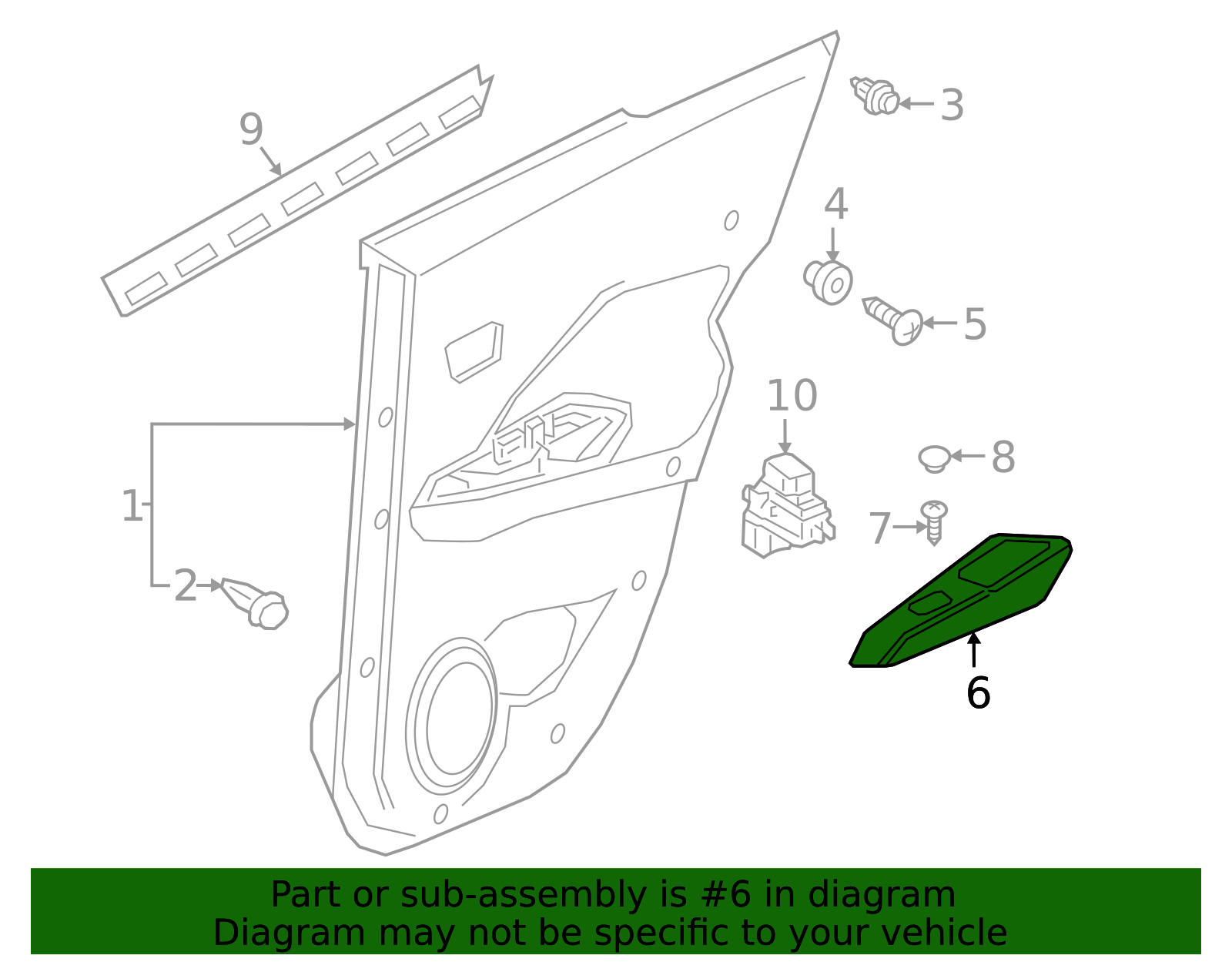 82960-5RB0A - Switch Bezel 2018-2024 Nissan Kicks | Nissan Parts ...
