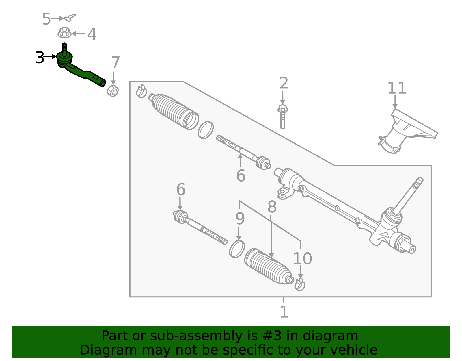 Toyota Steering Tie Rod End - Precision Steering Link - Part #45047 ...