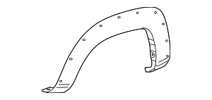 75874-04030 - Flare - 2005-2015 Toyota Tacoma | OEM Genuine Toyota Parts