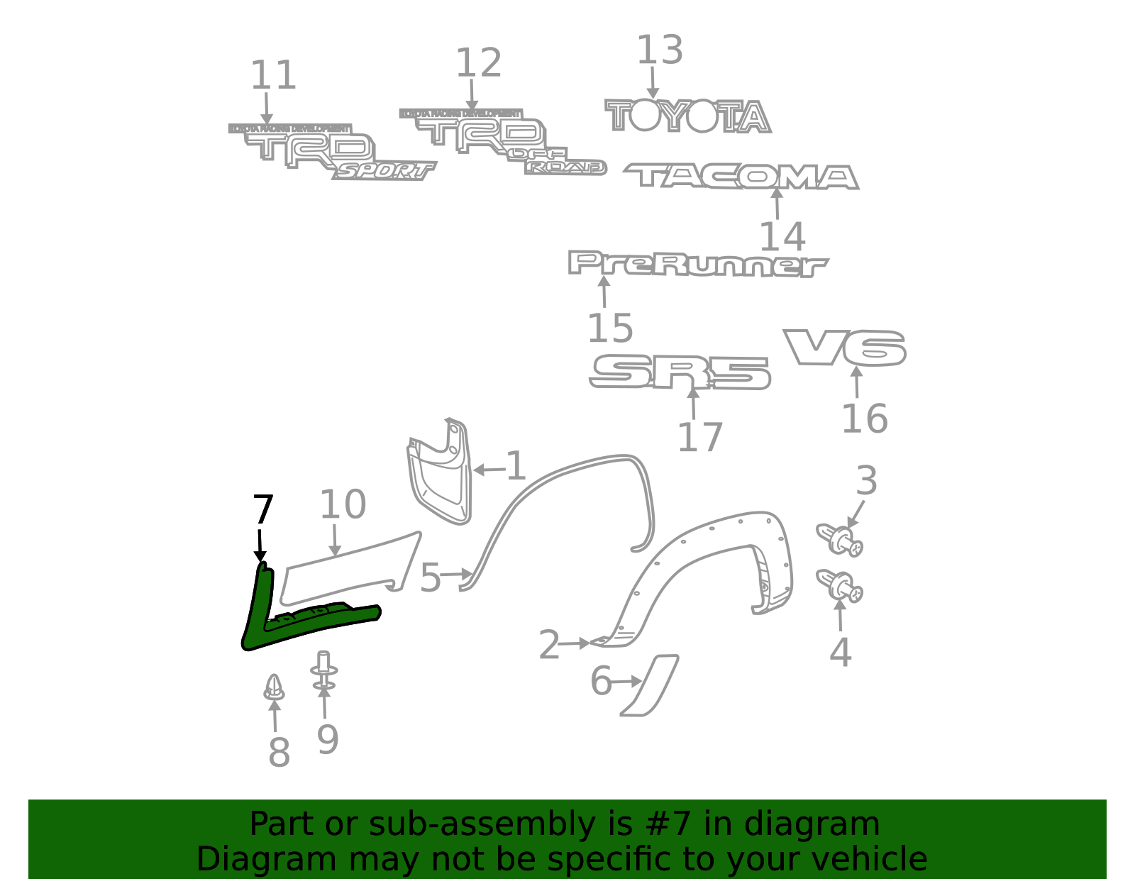 75641-04010 - High-Quality Truck Bed Molding for AutoNation Parts