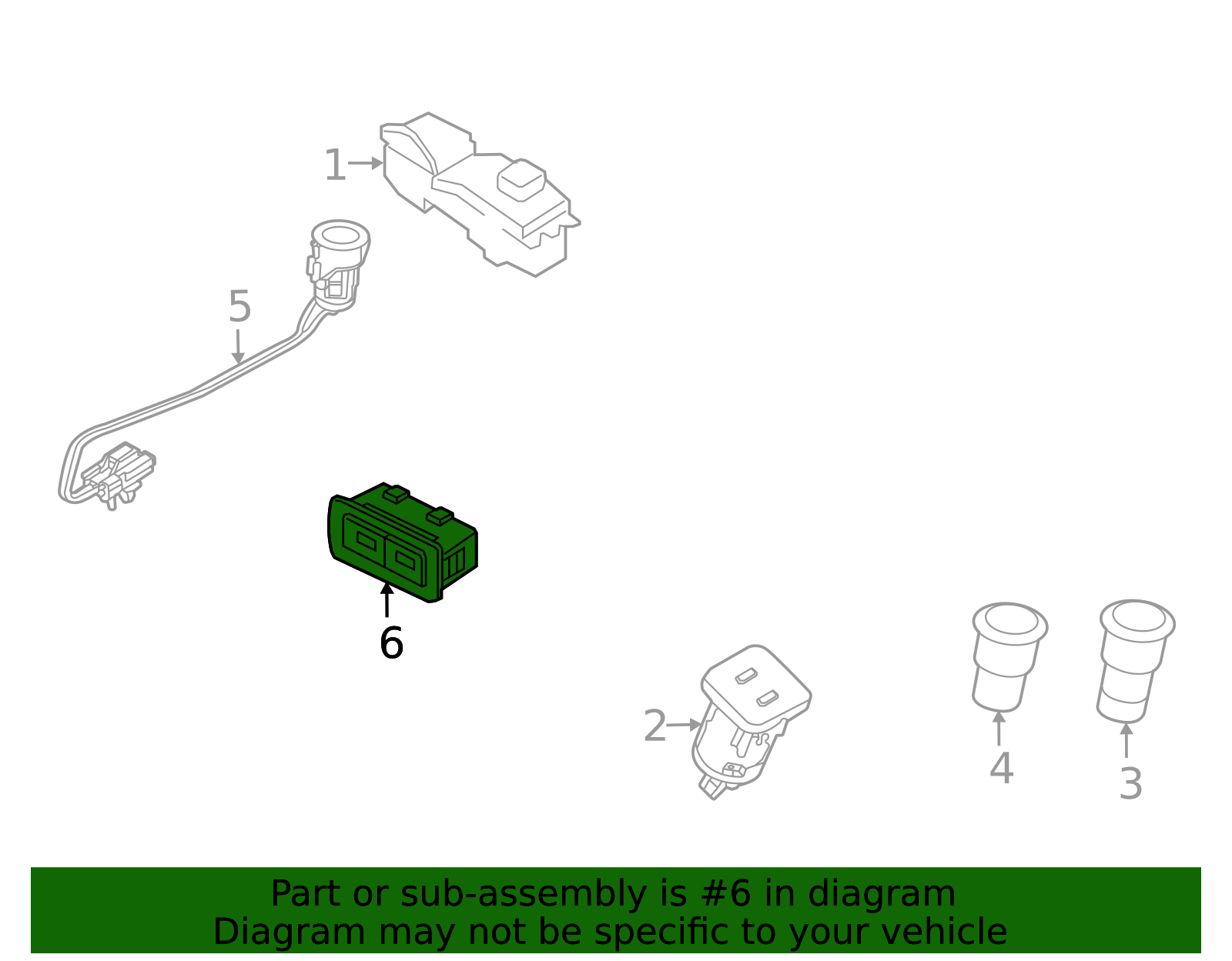 32331200 - Switch - 2017-2020 Volvo S90 | Volvo OEM Parts Direct