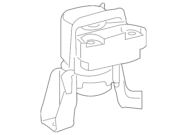 Genuine Toyota Engine Mount (Right) part# 12305-0H020 for 2009-2013 ...