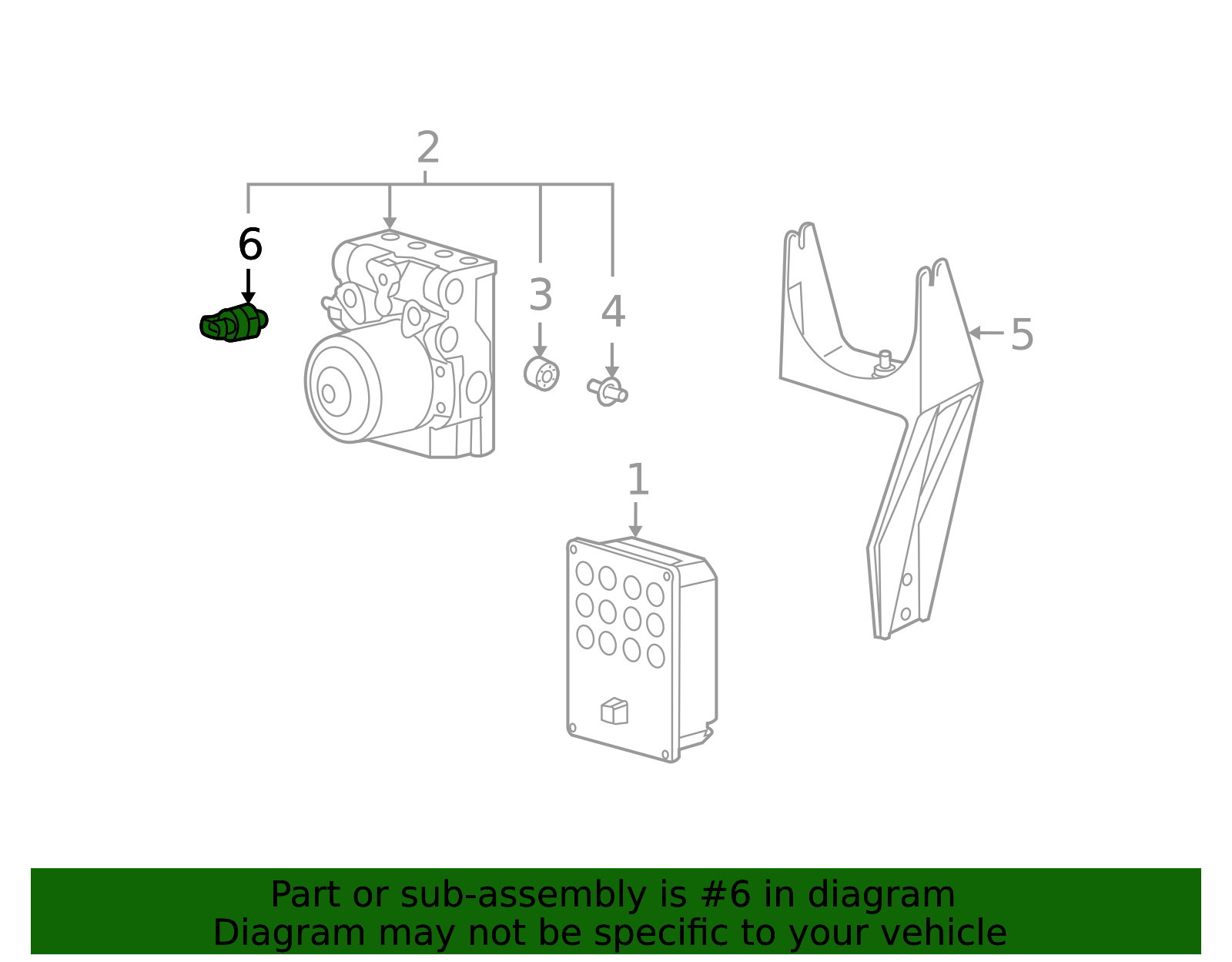 25743362 - Anti-Lock Brake System (ABS) Pressure Monitor Switch 2004 ...