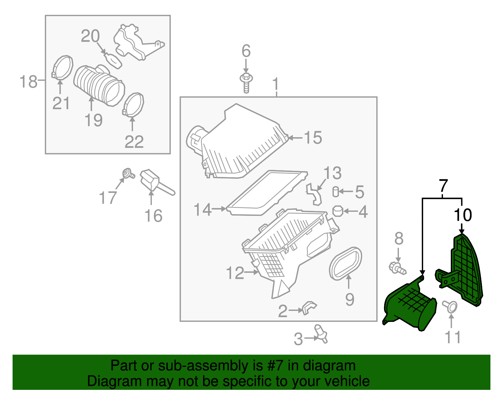 2017-2024 Nissan TITAN Air Inlet 16554-EZ30C | Temecula Nissan Parts