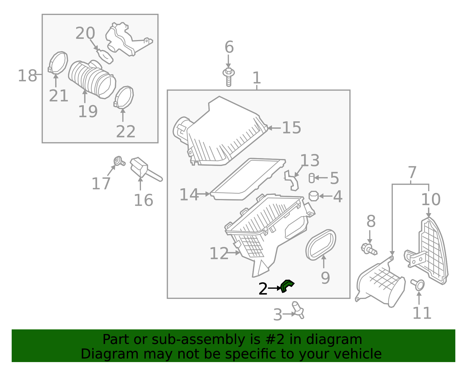 Air Cleaner Assembly Lower Mount 16557-EZ31A | My Nissan Part