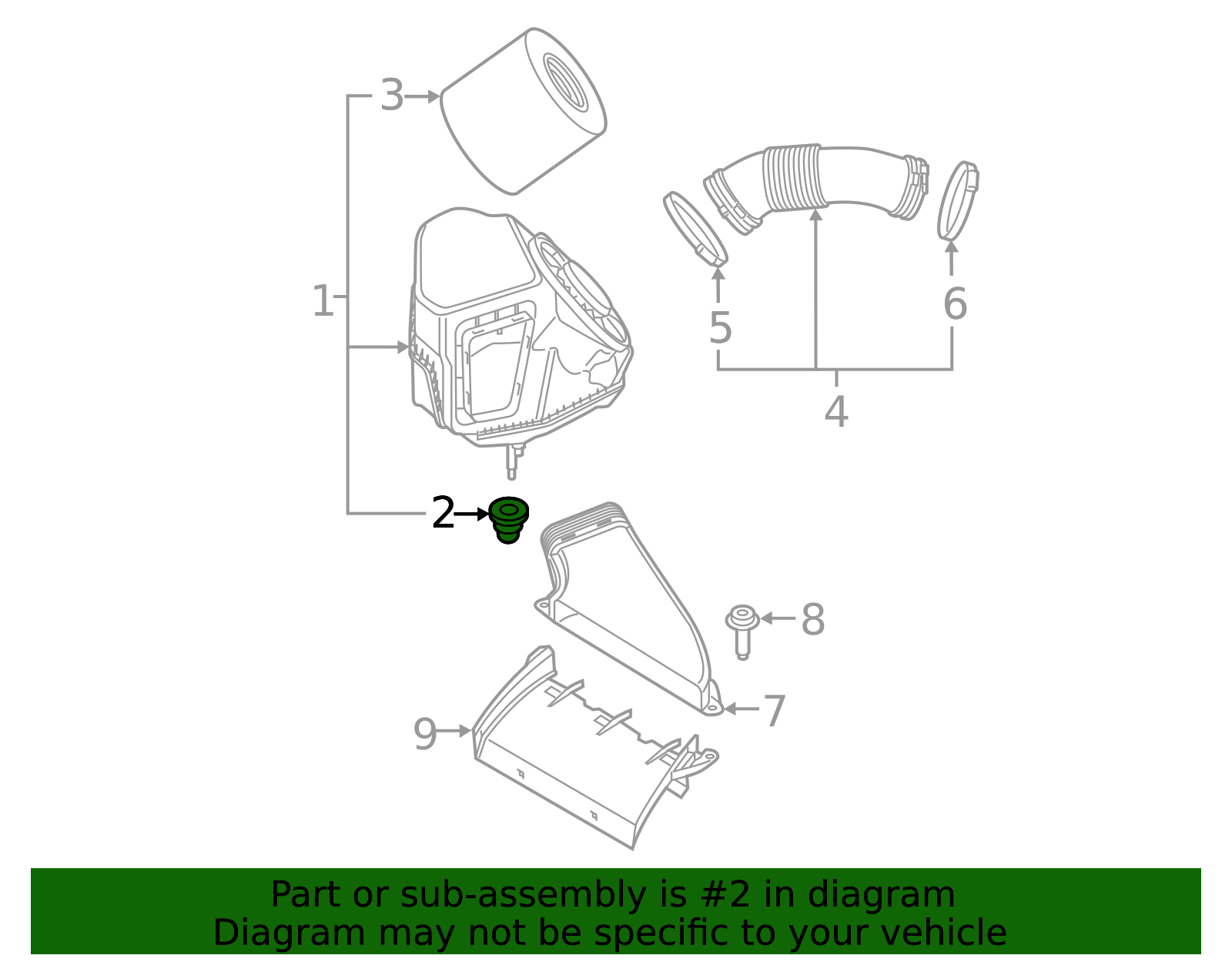 4G0133567 Air Filter Housing Grommet ? Audi | AutoNation Parts