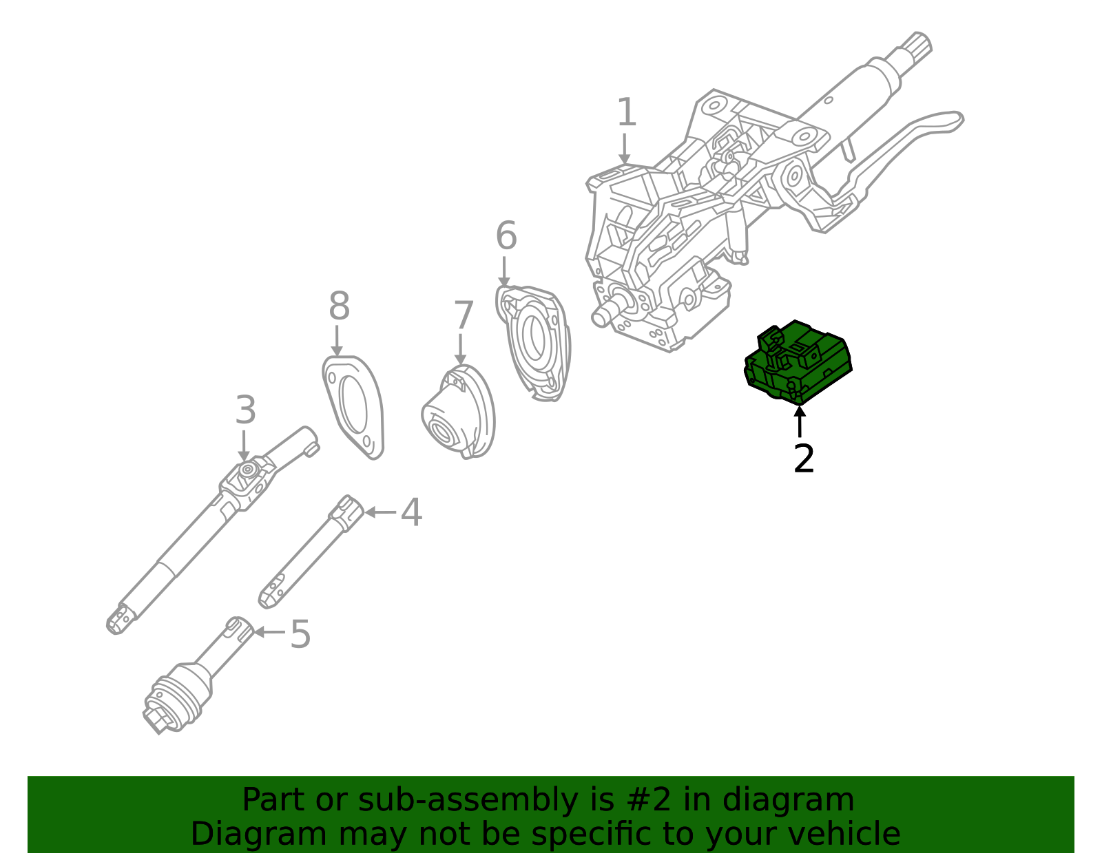 2011-2024 GM Steering Column Lock Control Module 23377962 | Courtesy Parts