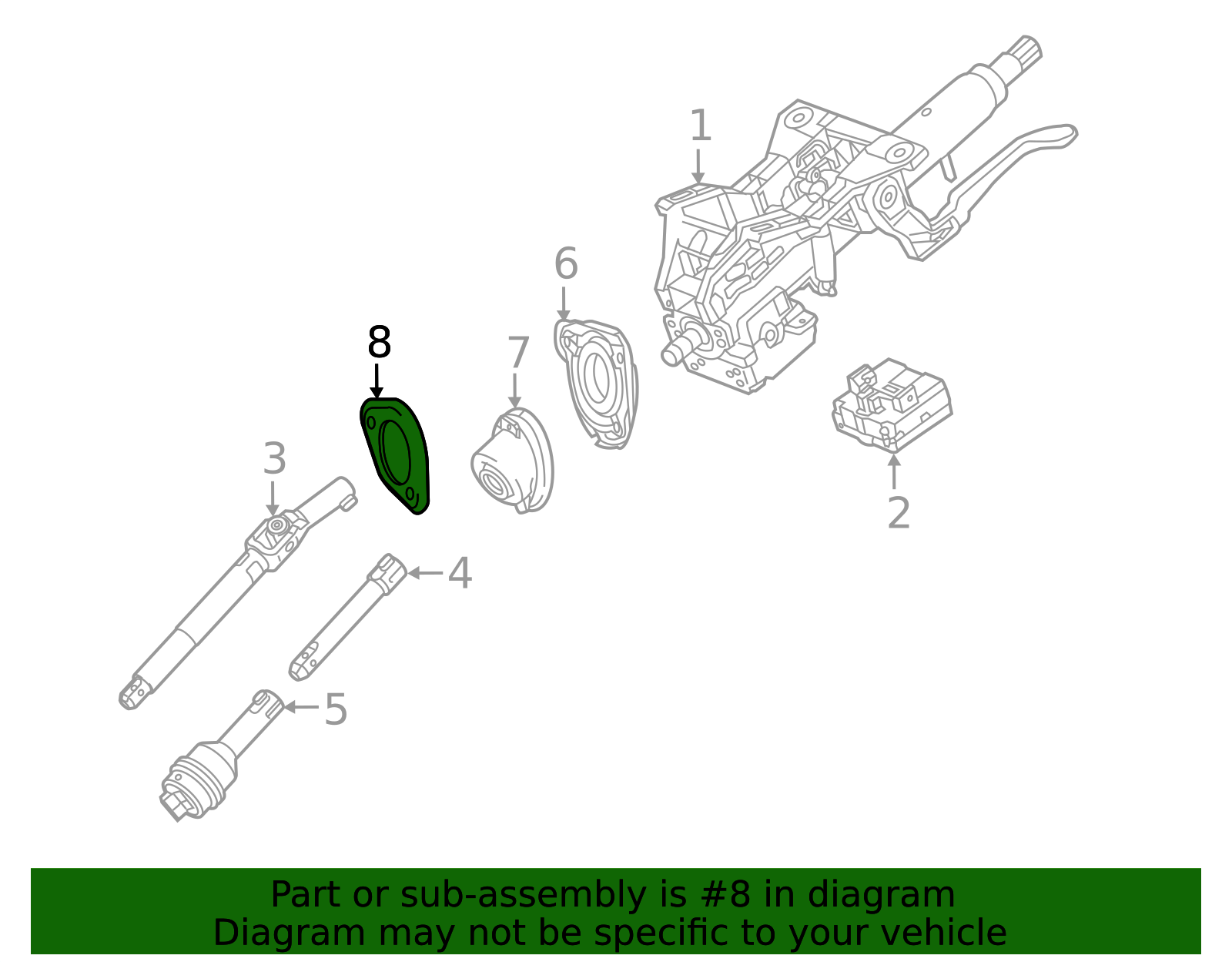 23507870 - 2015-2023 GM - Intermediate Steering Shaft Boot | Partners Chevy