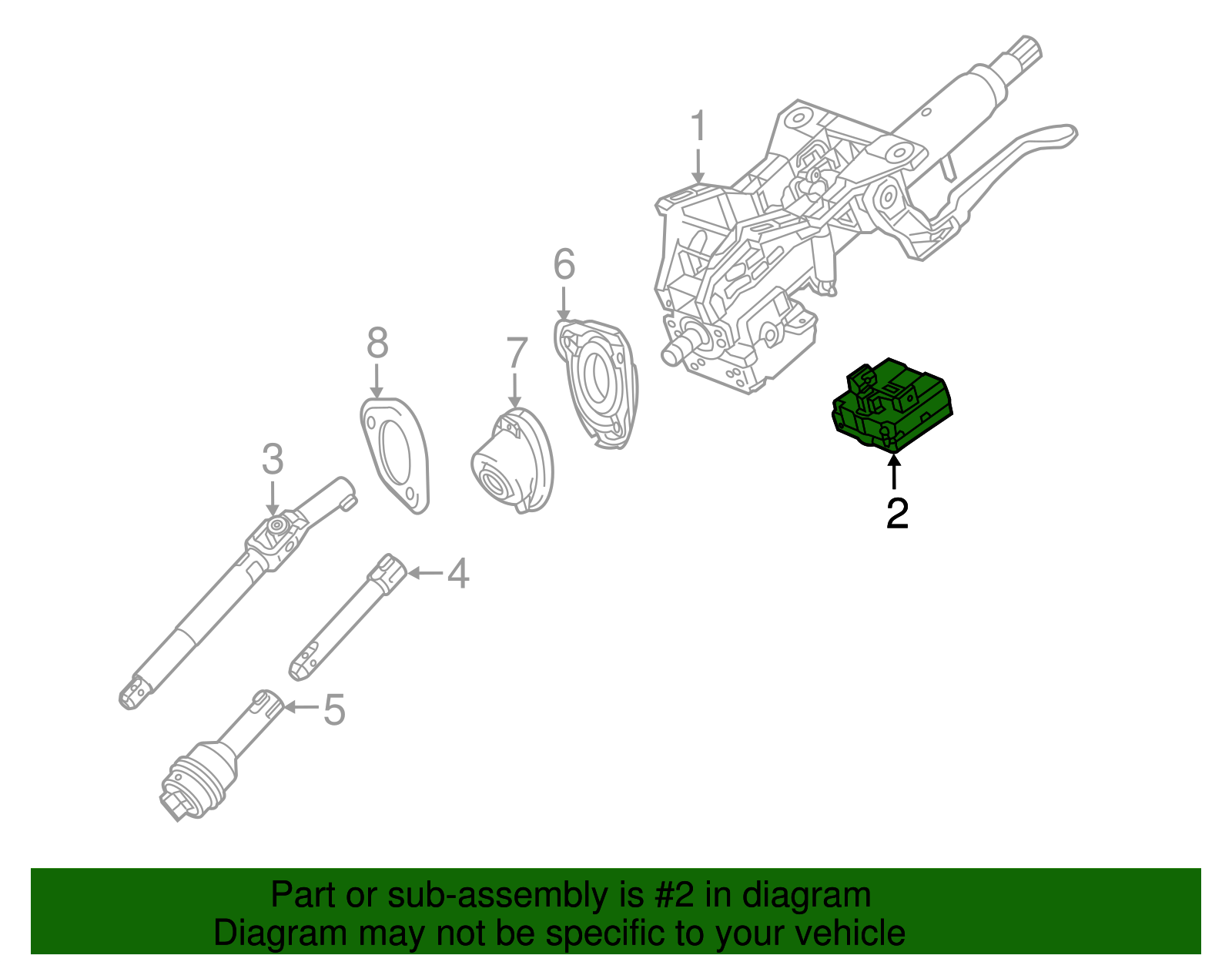 2018-2025 GM Steering Column Lock Control Module 39124296 | GM Parts Center