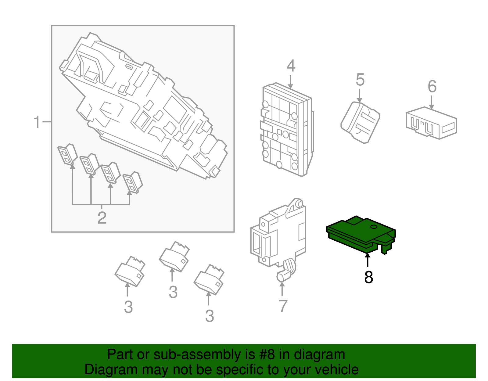 78300-TLA-A01 - Compass Unit - 2017-2020 Honda CR-V | Genuine Honda Parts