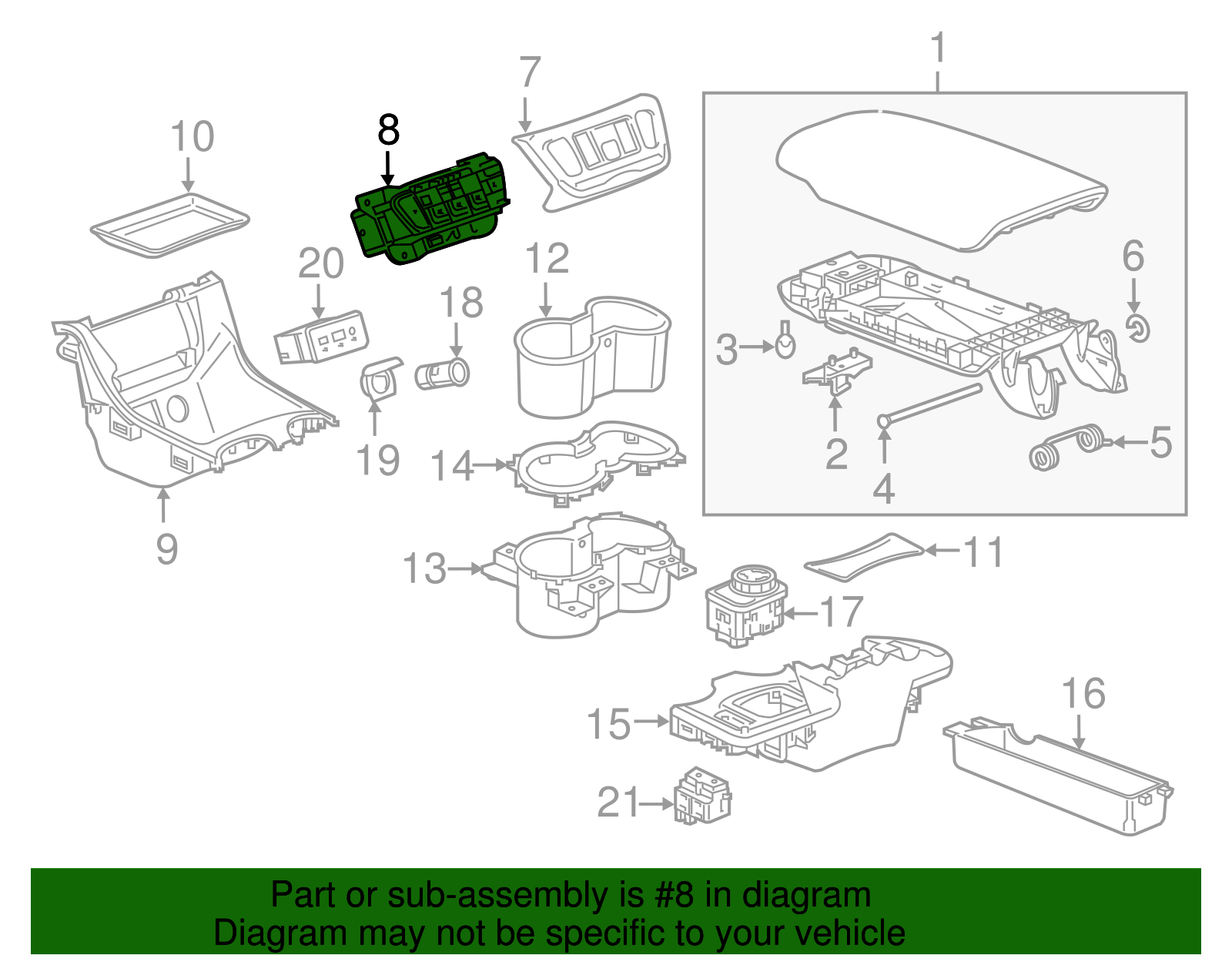 2022-2024 GMC Terrain Electronic Transmission Shift Control Pushbutton ...
