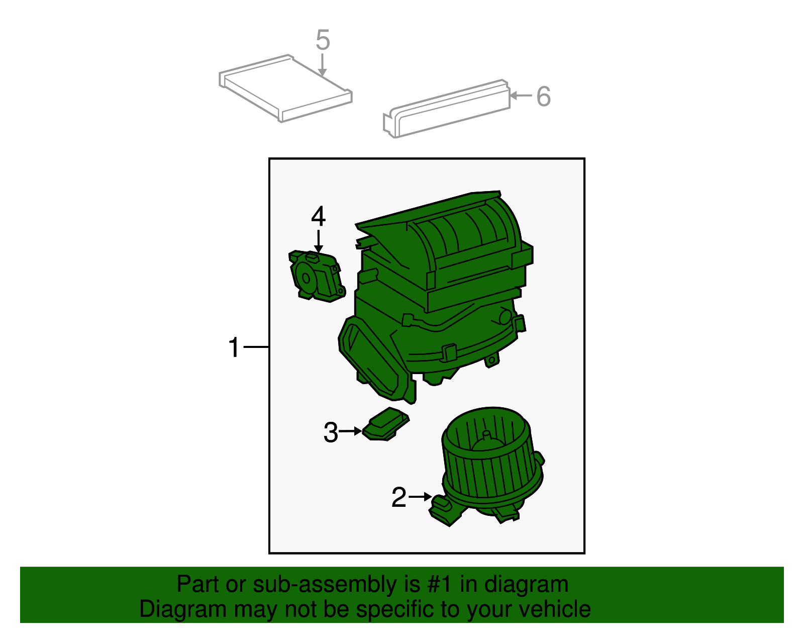 87130-12561 - Blower Assembly - 2009-2014 Toyota | Toyota Parts Delivered