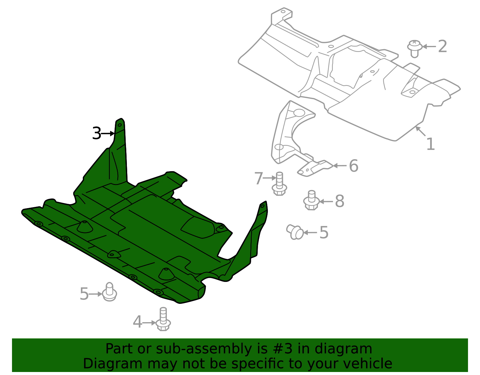 2025 Subaru Forester | Under Cover | 56410SL000 | World OEM Parts Subaru