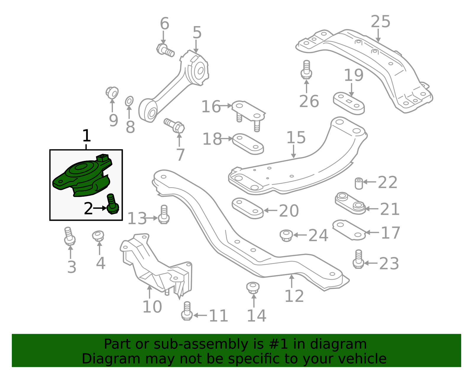 2014-2021 Subaru Side Mount 41022SG010 | Subaru Parts For You