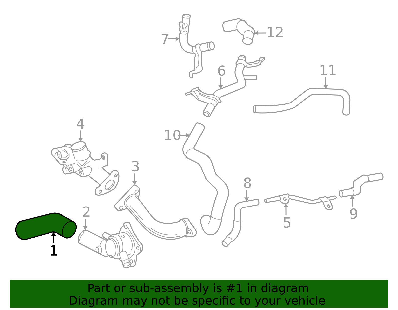 Inlet Hose 16262-70050 | Toyota Parts Center