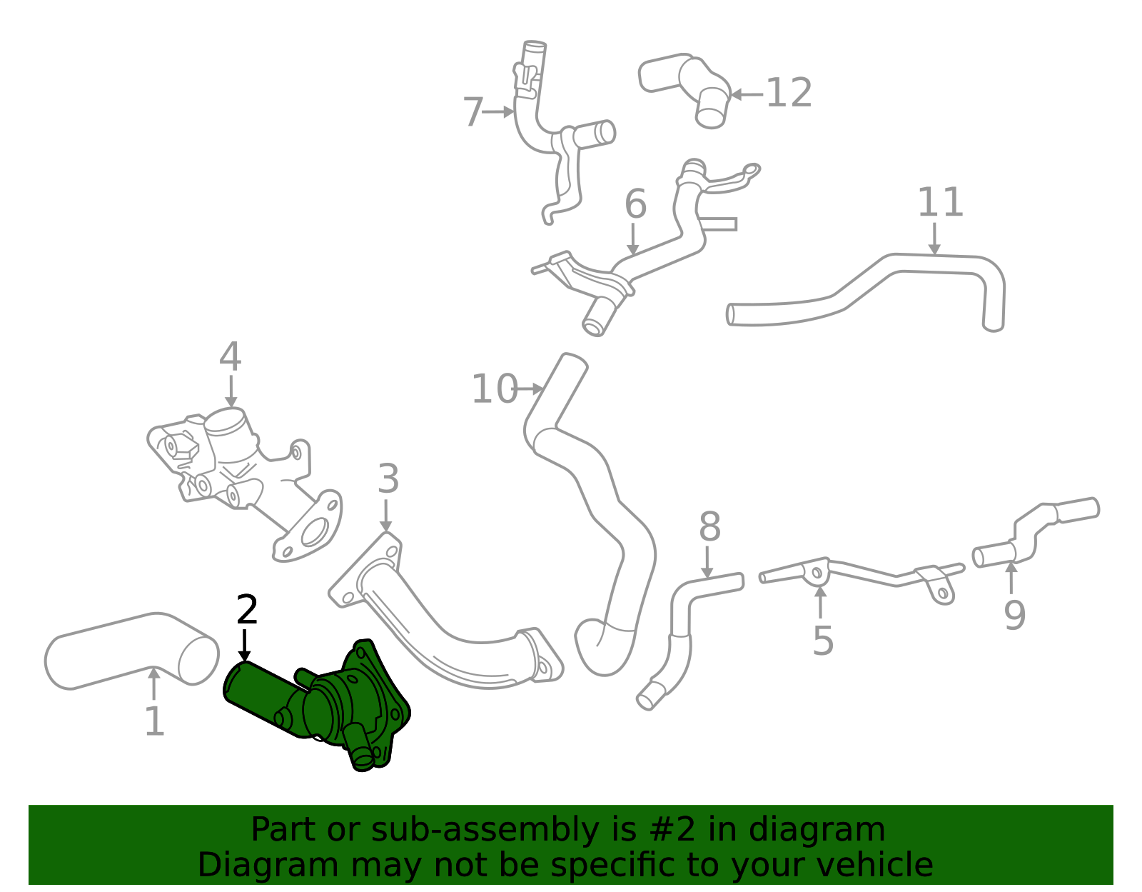 2022-2026 Toyota Engine Coolant Thermostat Kit 16031-70010 | Toyota ...