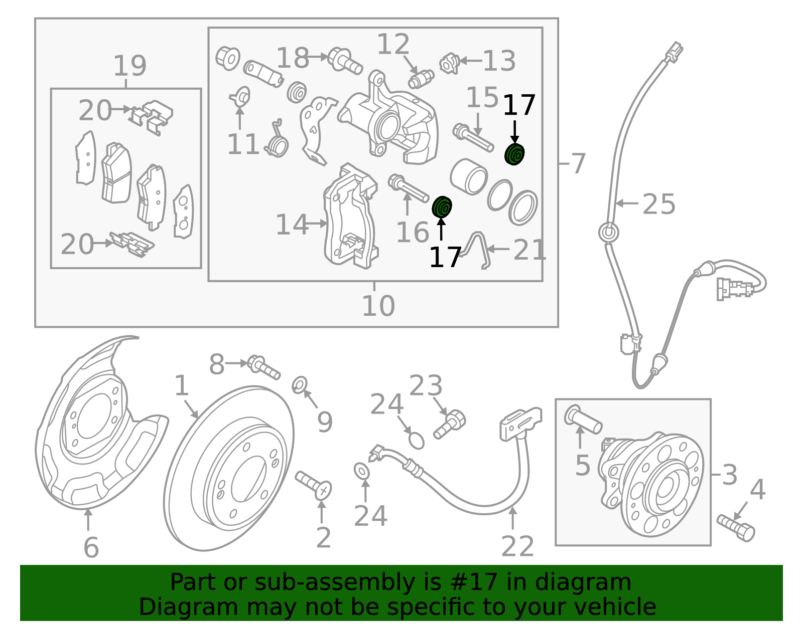 58164-4D500 - Disc Brake Caliper Pin Boot 2003-2023 Kia | Kia.Parts Store
