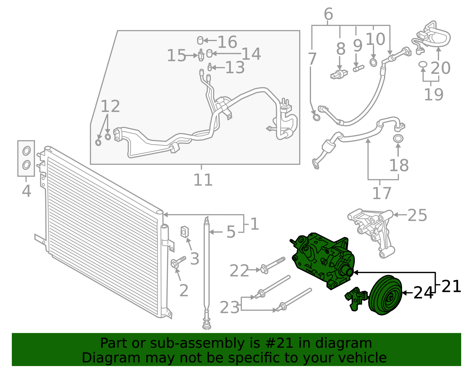 2020-2025 Ford Explorer | Compressor Assembly | L1MZ-19703-G | Walls' Ford Parts