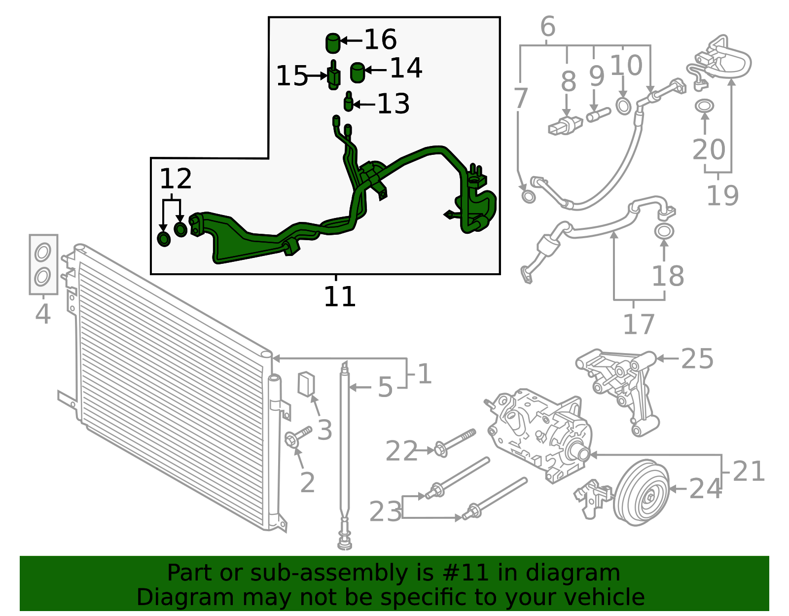 2020-2025 Ford Motorcraft™ A/C Manifold And Tube Assembly YF-38439 ...