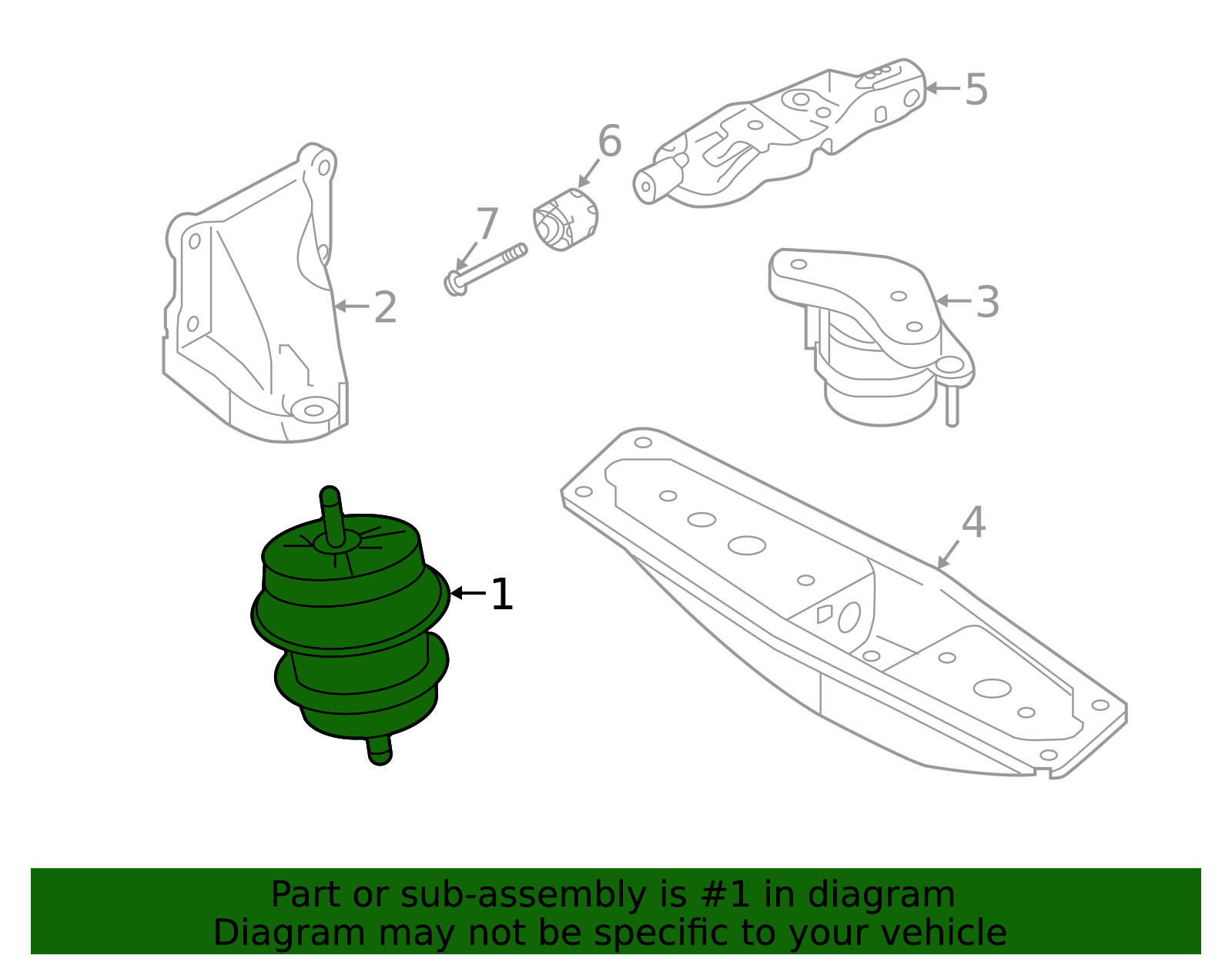 11220-4GA0A - High-Quality Engine Mount for 2014-2024 Infiniti ...