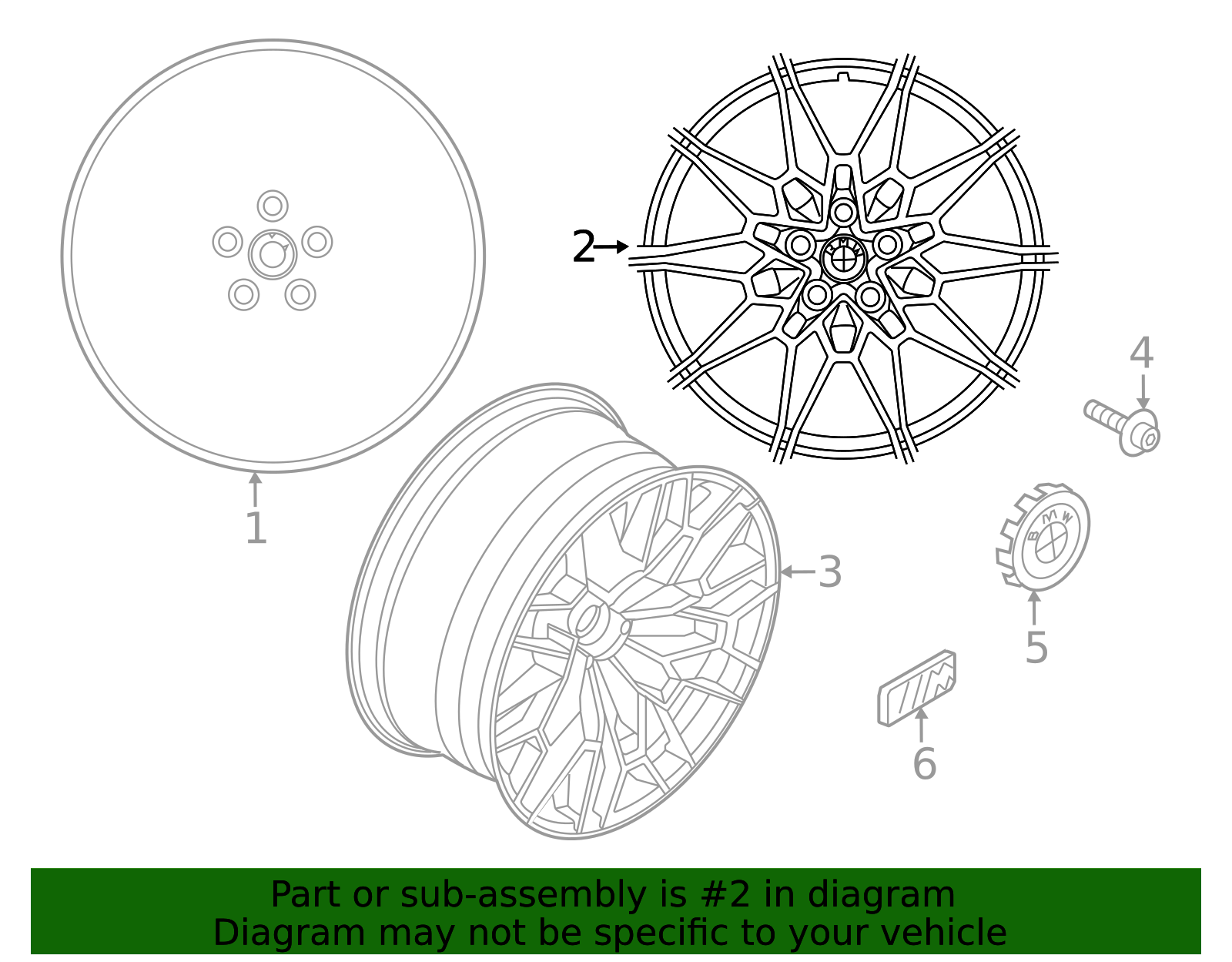 36-10-7-884-365 - Wheel, Alloy 2024 BMW M3 | Braman BMW & MINI Parts