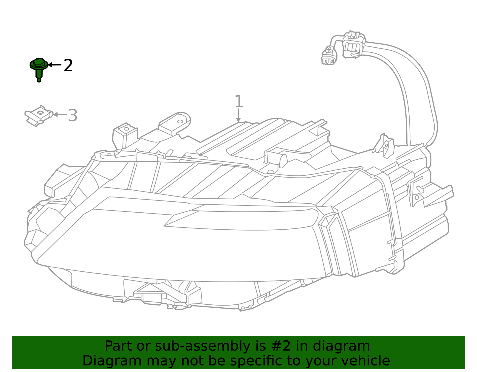 01121-A6031 - Headlamp Assembly Bolt 2020-2025 Nissan | Boro Nissan Parts