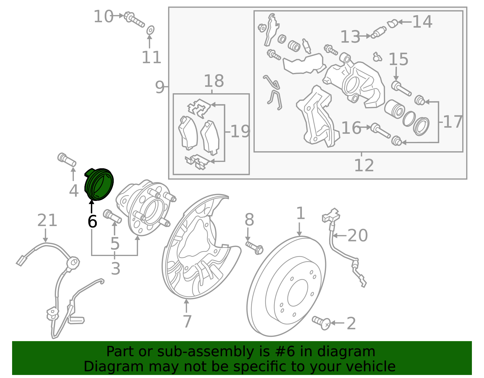 58980-F0000 - Kia ABS Wheel Speed Sensor 2019-2024 Kia Forte ...