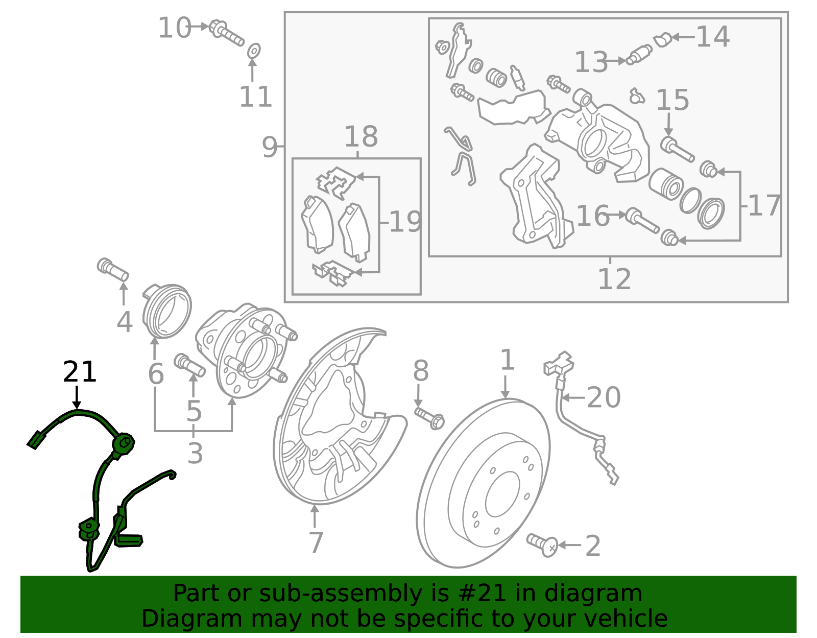 2020-2021 Kia Forte | ABS Sensor | 58960-M6500 | Kia Auto Parts