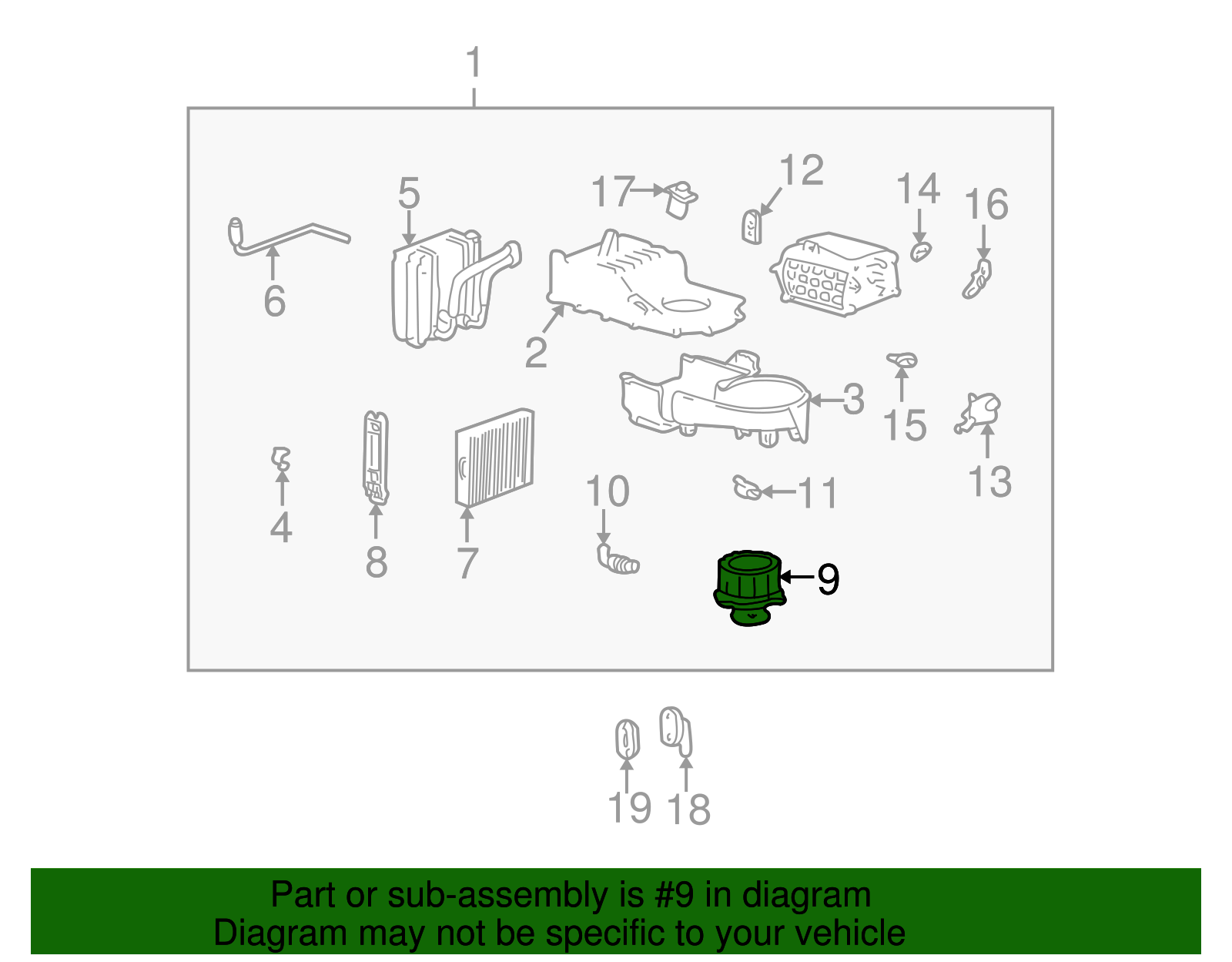 2003-2006 Hyundai Santa Fe Blower Motor 97230-3A010 | OE Hyundai Parts