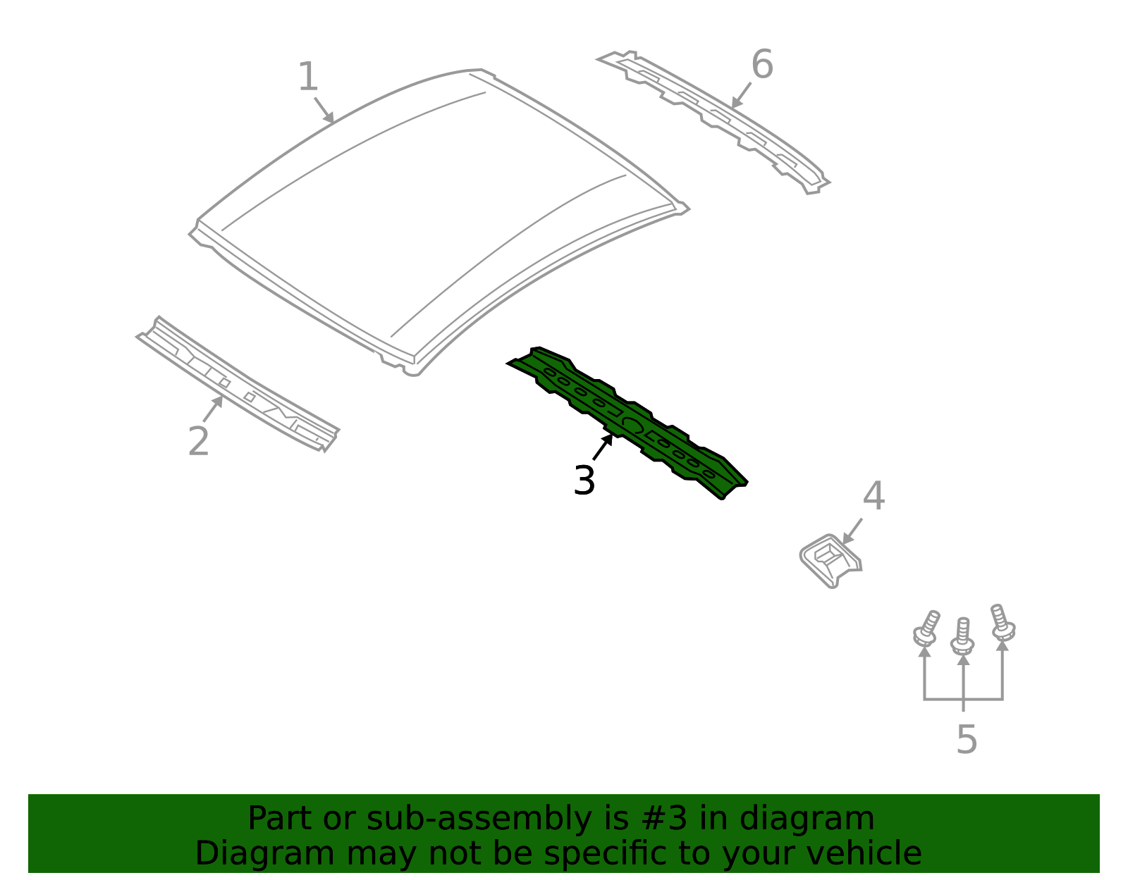 F151-70-660 - Roof Panel Reinforcement 2004-2011 Mazda RX-8 | Mazda ...