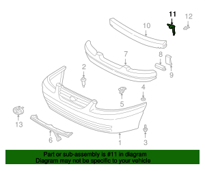 52141-AA010 - Reinforced Beam Stay - 1997-1999 Toyota Camry | Lithia ...