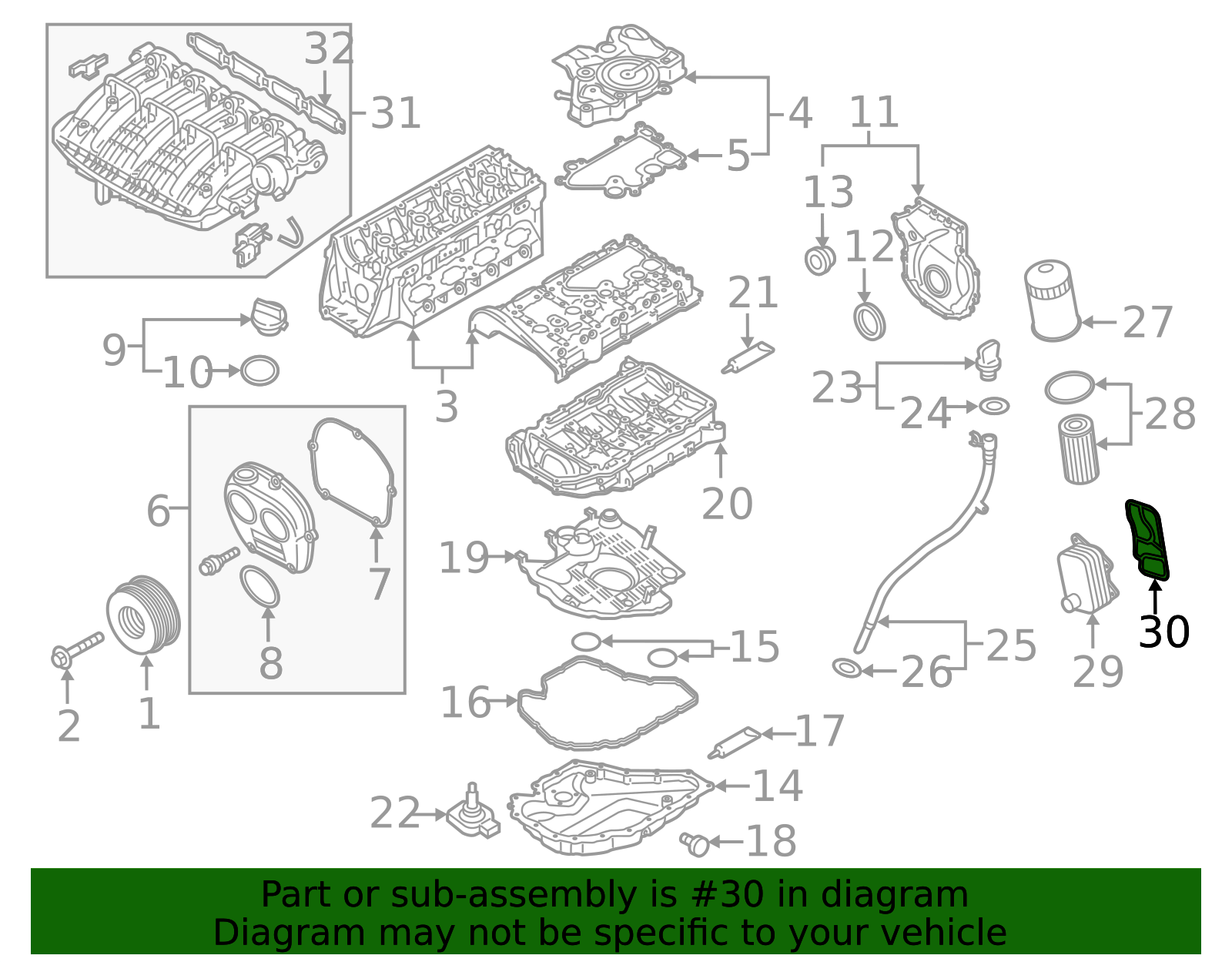 2013-2025 Volkswagen Oil Cooler Gasket 06L-117-070 | OEM Parts Online