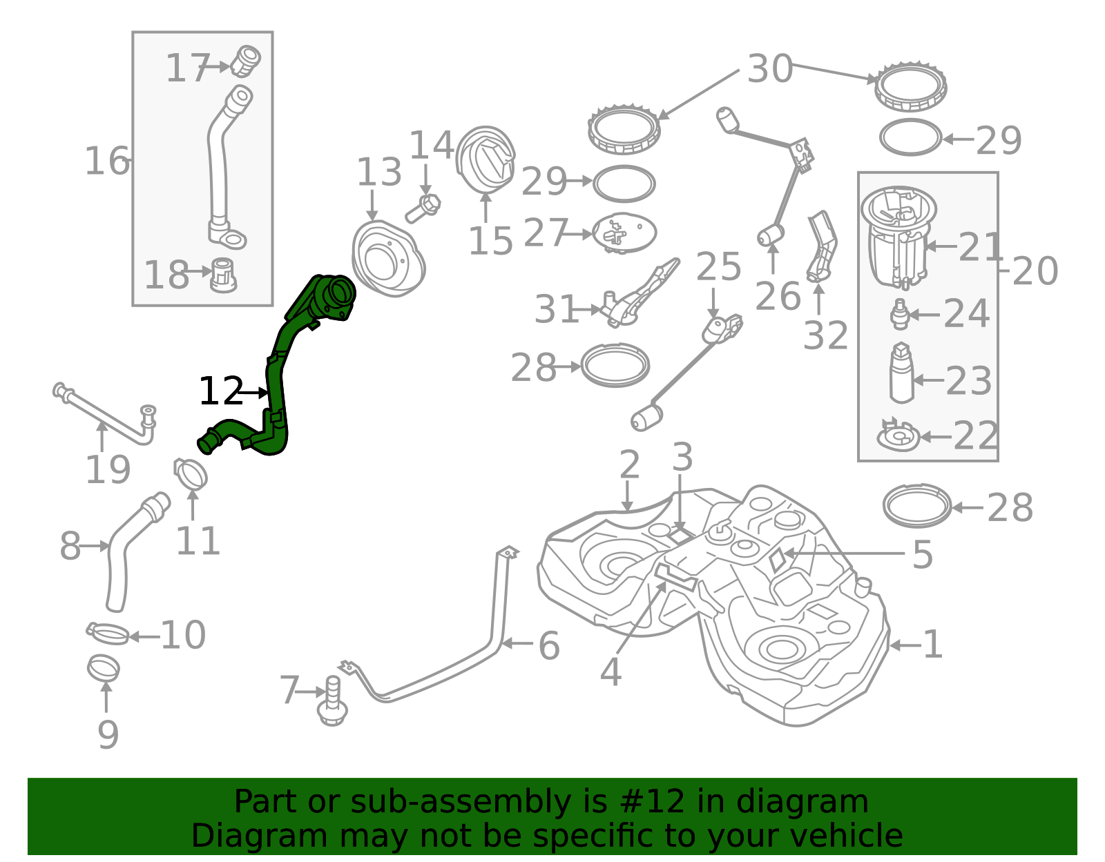 FE01-42-210G - Fuel Tank Filler Neck Mazda Parts.US