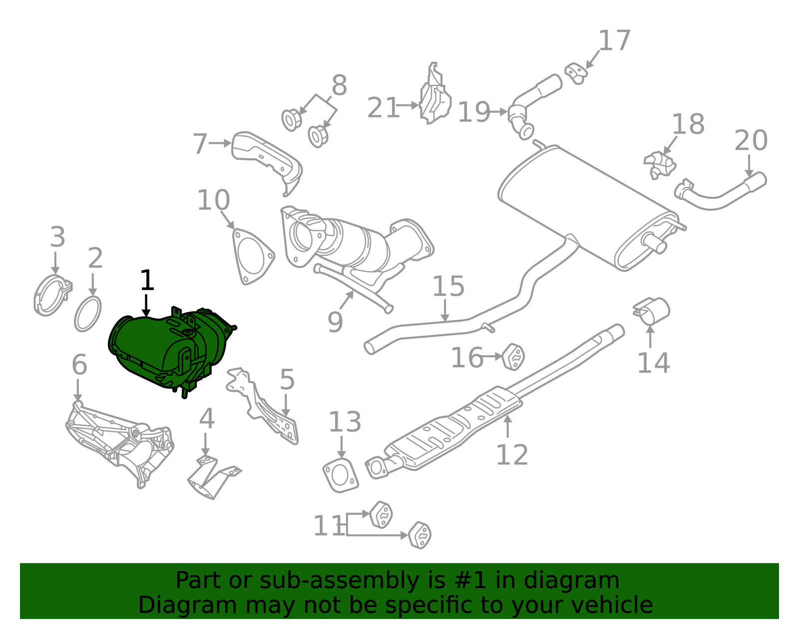 36012746 - Catalytic Converter - 2016-2020 Volvo | Volvo OEM Parts Direct