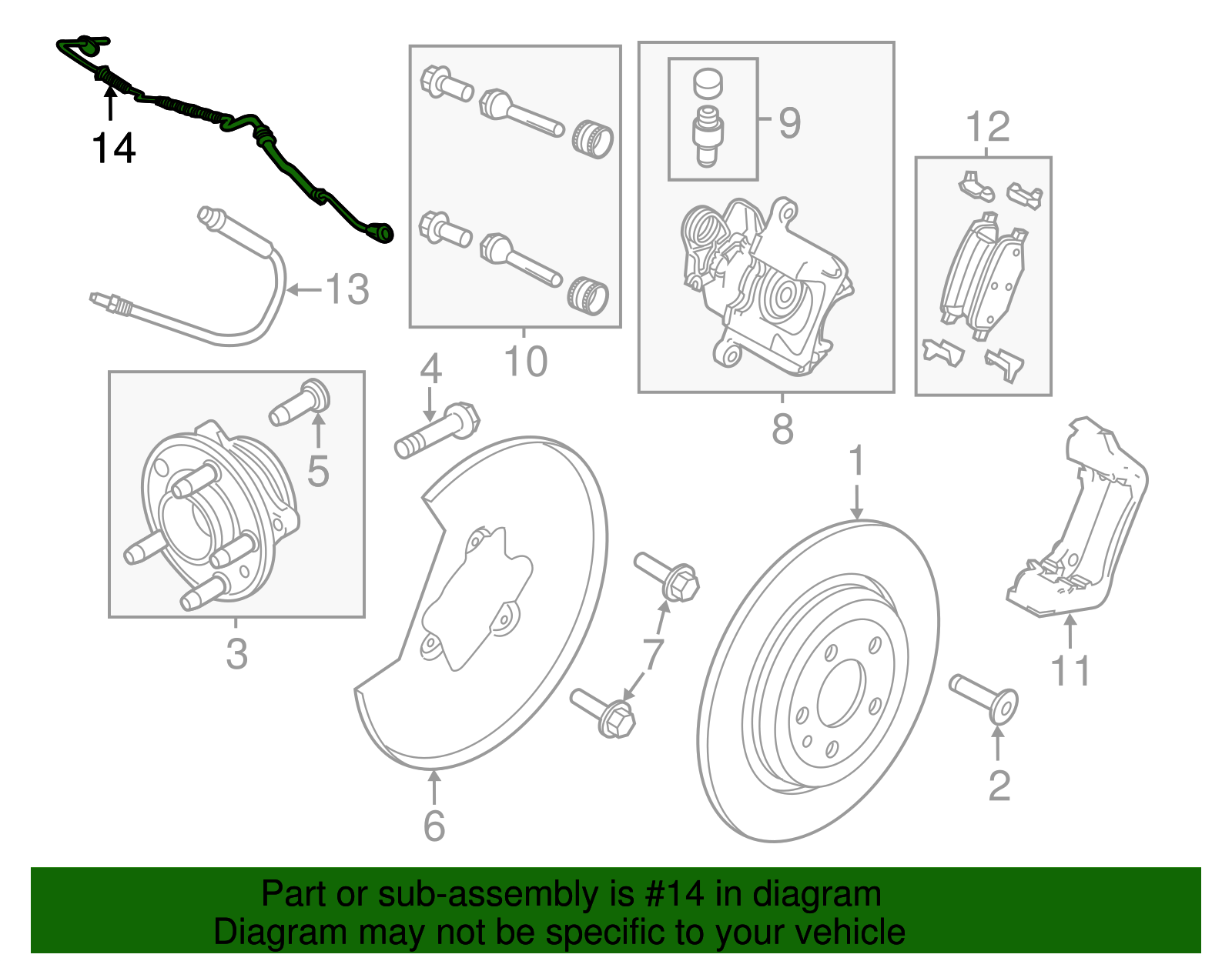 2013-2019 Ford Motorcraft™ ABS Sensor BRAB-398 | Miracle Ford Parts