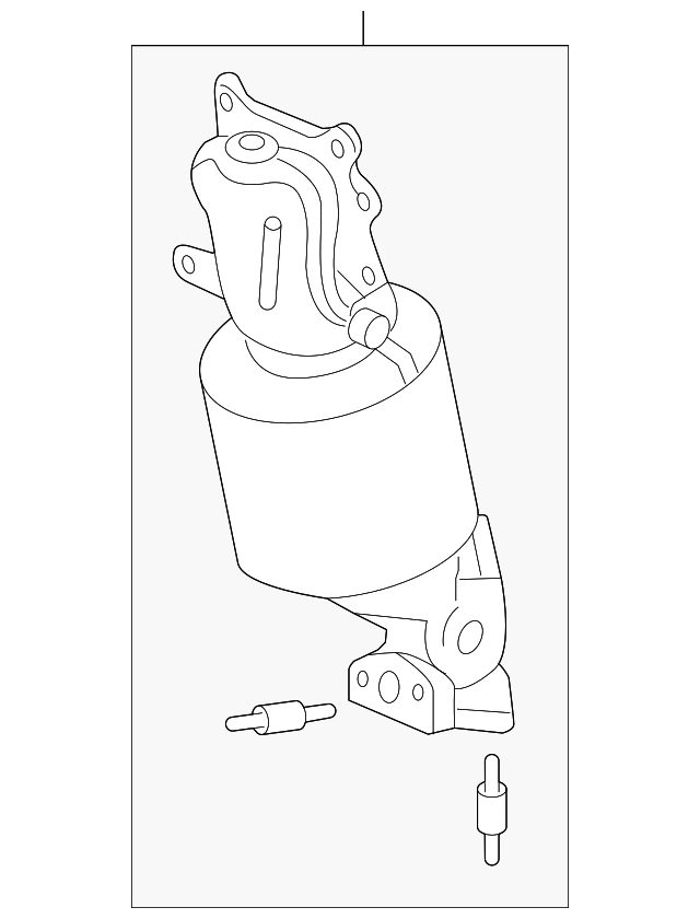 18190-5G0-A00 - 2013-2017 Honda Accord - Converter Front Primary ...