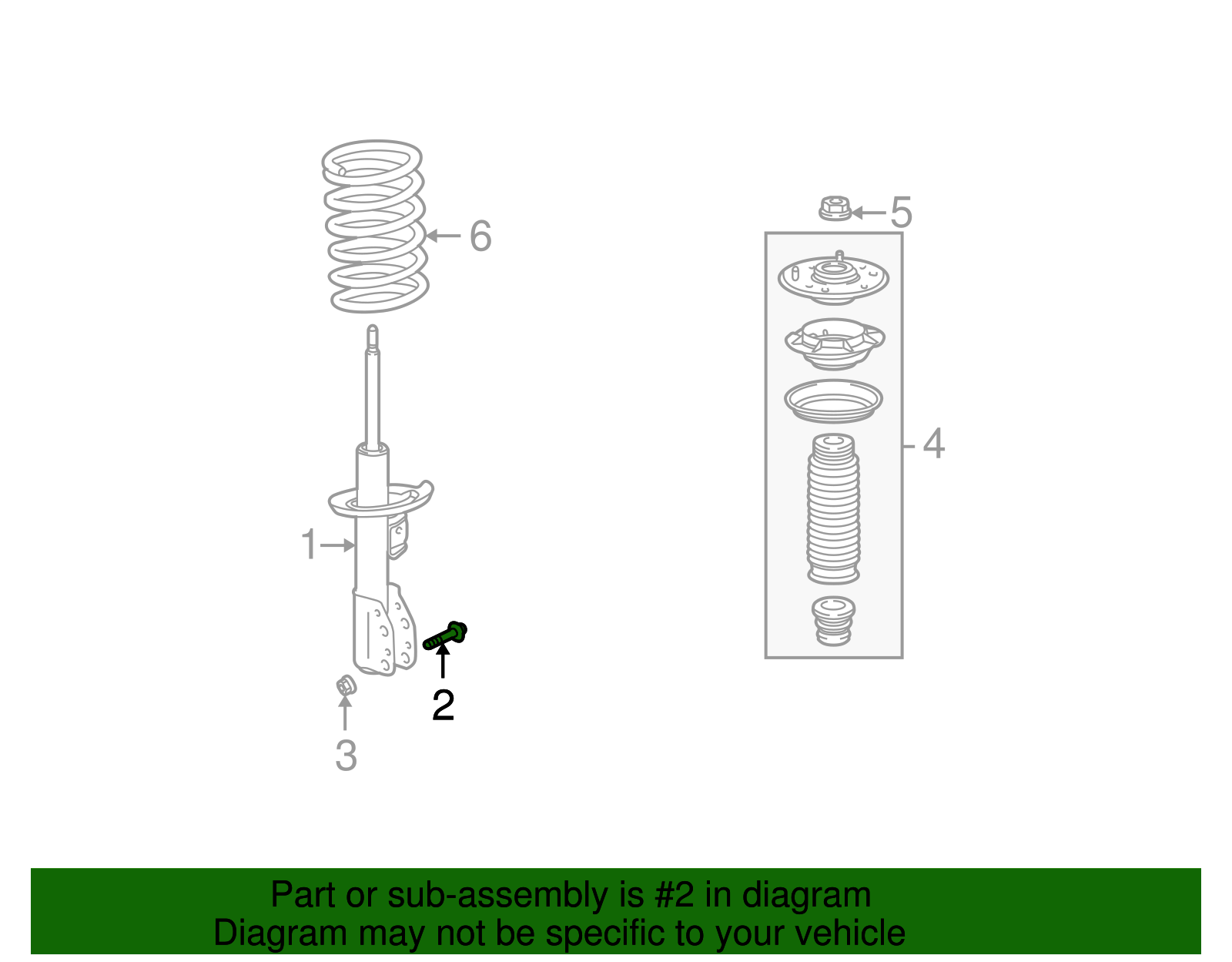 22600725 - High-Quality Front Suspension Strut Bolt for 1999-2017 GM ...