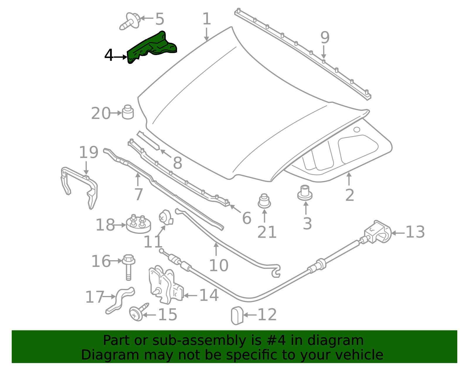2008-2012 Ford Hinge 8L8Z-16797-A | Awesome Parts Ford