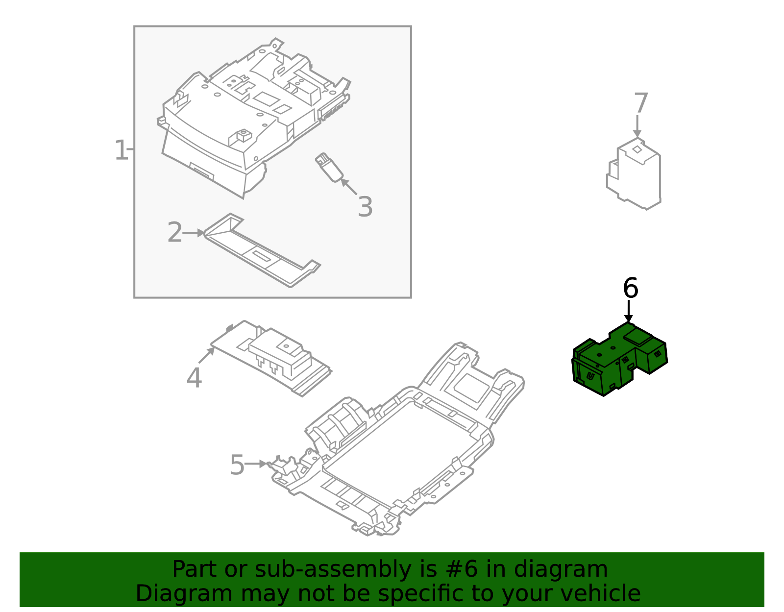25450-6RA0A - High-Quality Sunroof Switch for 2021-2025 Nissan ...