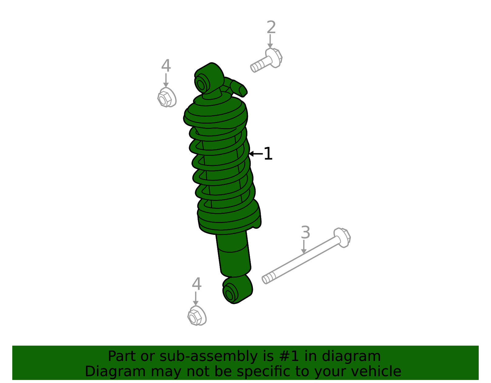 2008-2015 Audi R8 Suspension Shock Absorber 420-512-019-AL | OEM Parts ...