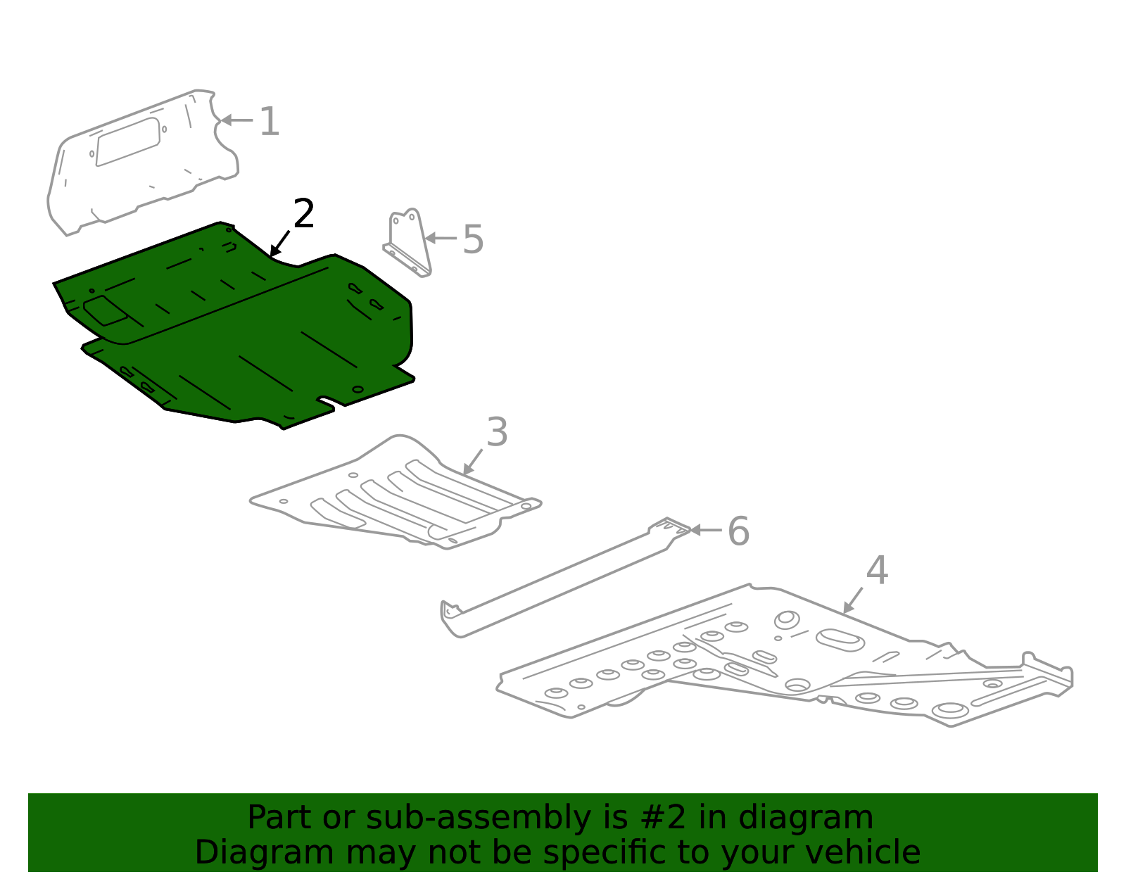 2019-2022 Chevrolet Colorado Underbody Skid Shield 84923982 | Shop ...