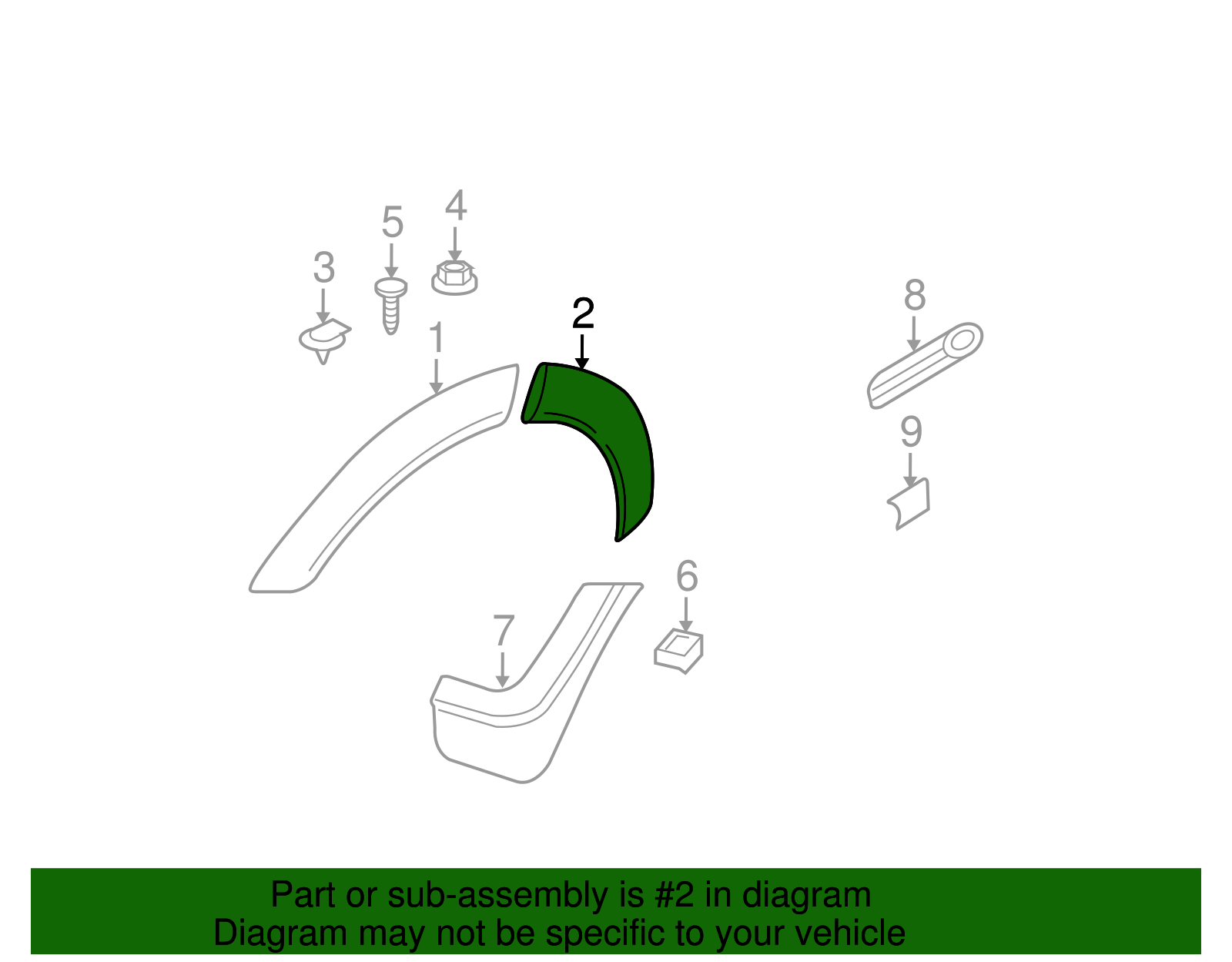 2002-2008 Mini Cooper Wheel Opening Molding 51-13-1-505-864 | Shop OEM ...