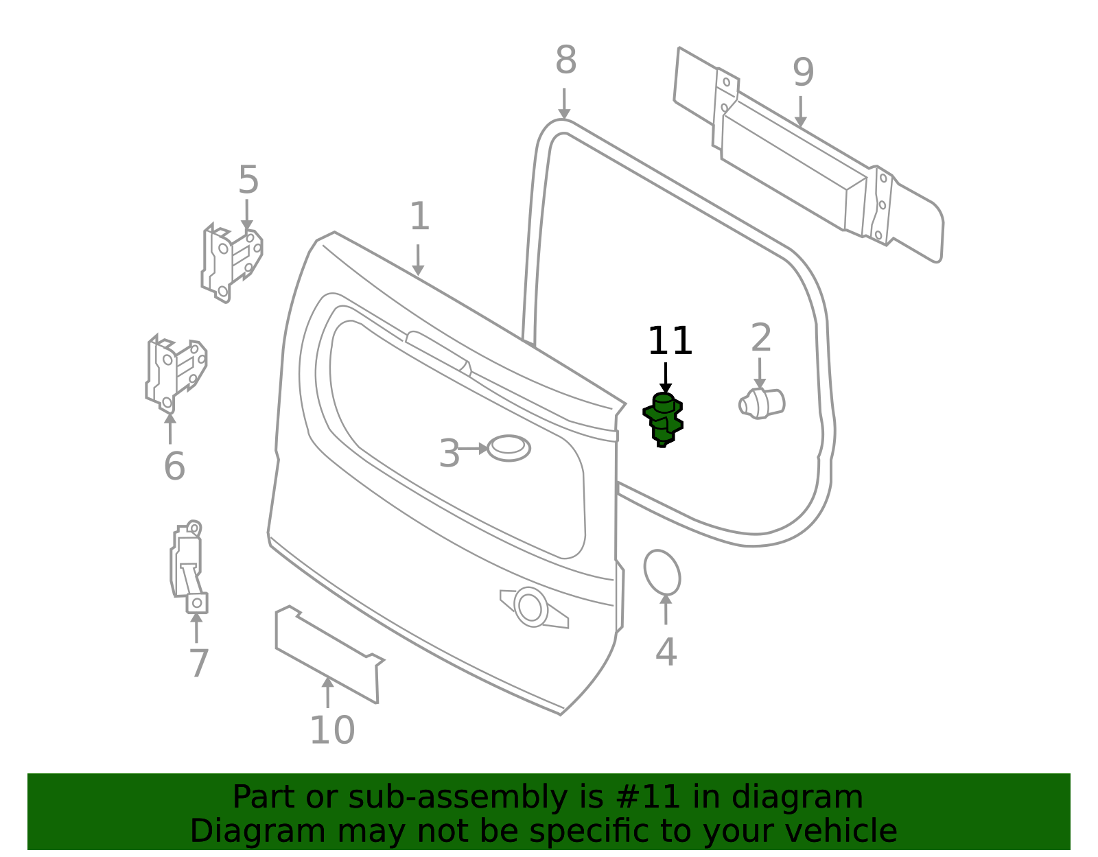 76882-0M060 - Grille Assembly Clip Official Nissan Parts Store