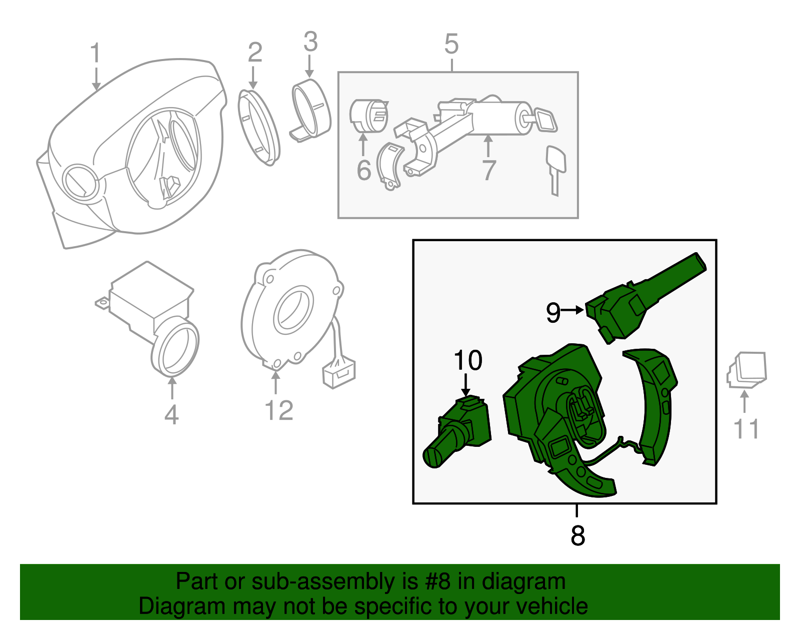 25560-ET09B - Multi-Function Switch 2007-2012 Nissan Sentra | Nissan ...