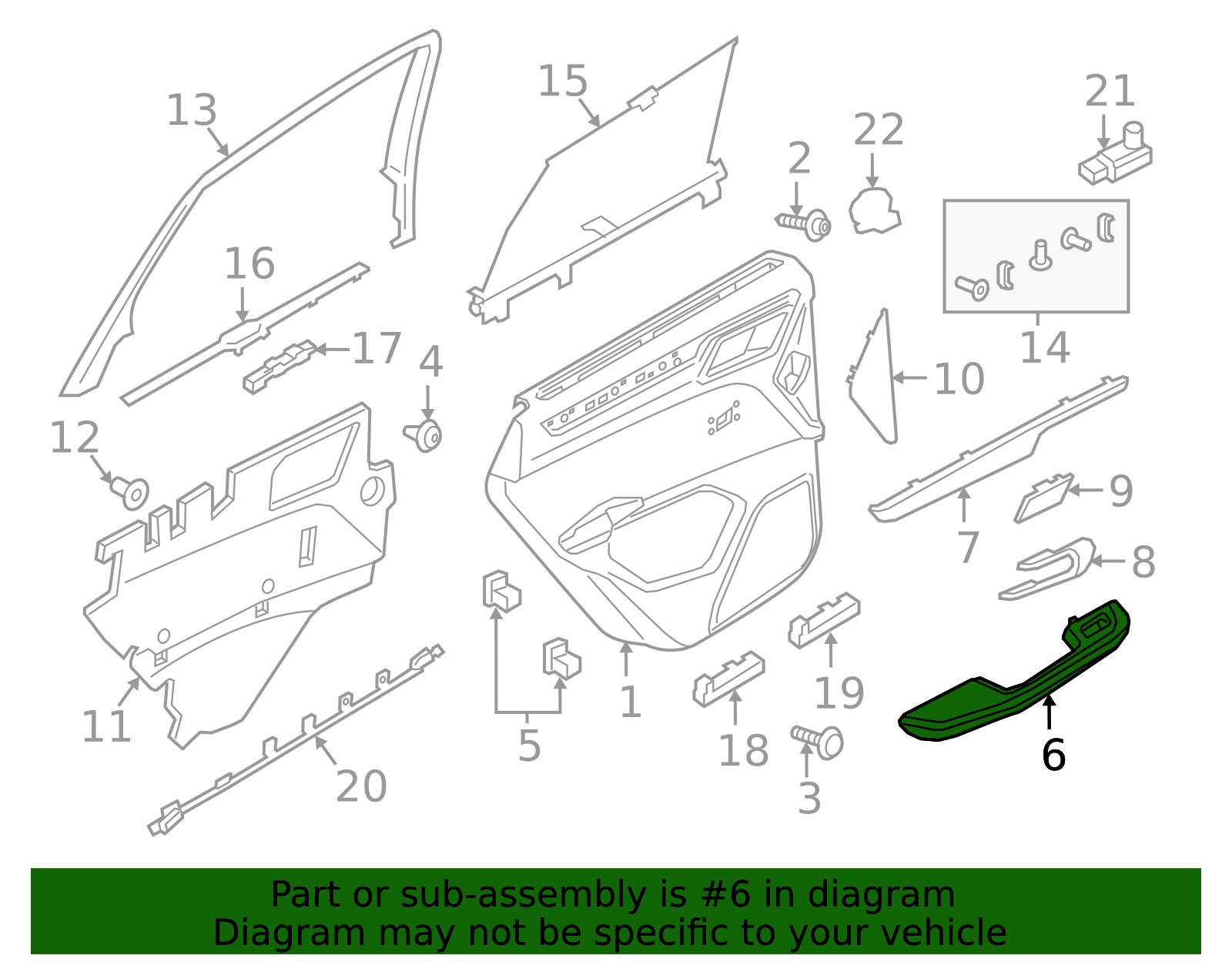 Door Armrest 95B-867-373-OW7 - Factory Fit & Comfort | AutoNation Parts