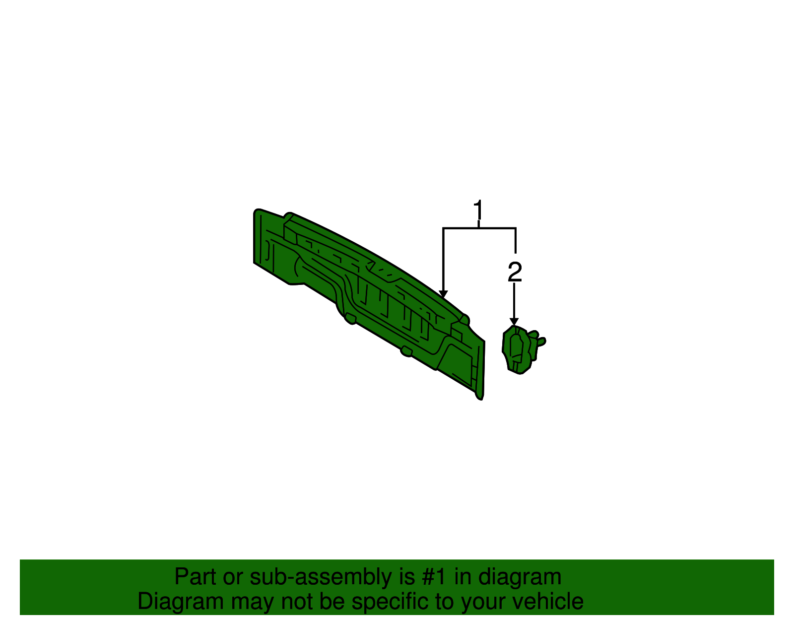 Genuine Toyota Rear Body Panel part# 58307-48080 for 2004-2007 Toyota ...