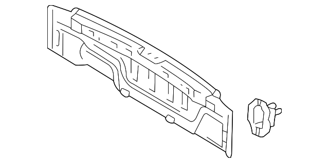 Genuine Toyota Rear Body Panel part# 58307-48080 for 2004-2007 Toyota ...