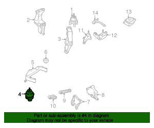 Genuine Engine Mount for 1999-2009 Saab 9-5 | Part# 12770367 | Over 30% ...